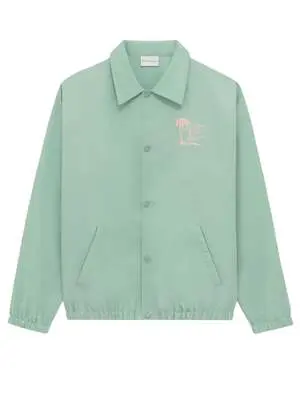 Drole De Monsieur Graphic Shirt Jacket - Green