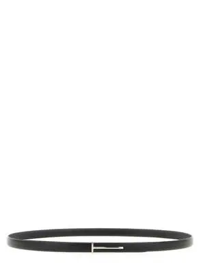 TOM FORD Calf Leather Belt - Black