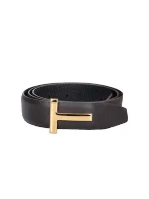 TOM FORD Calf Leather Belt - Brown