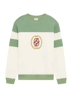 Drole De Monsieur Logo Embroidered Sweatshirt - White