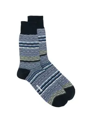 Missoni Ribbed Striped Logo Socks