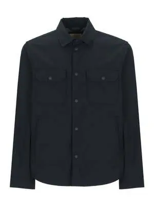 Woolrich Classic Wool Blend Coat - Navy