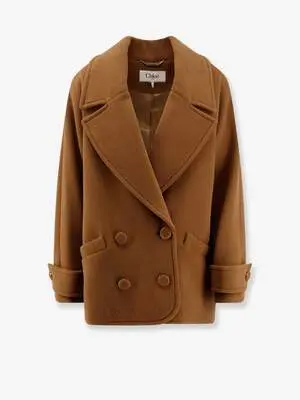 Chloé Short Wool Coat - Multicolor