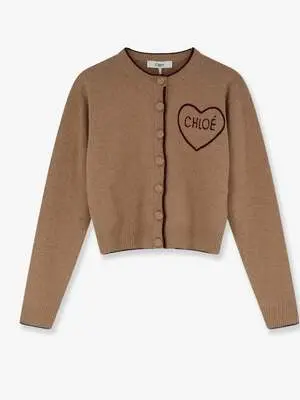Chloé Wool And Cashmere Wool Cardigan - Multicolor
