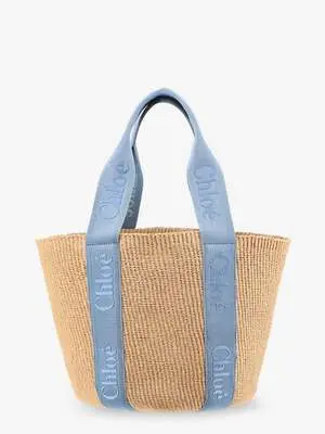 Chloé Woody Raffia Shoulder Bag - Multicolor