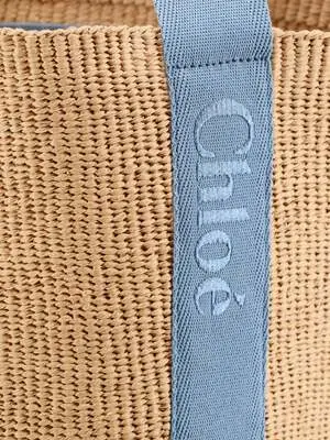 Chloé Woody Raffia Shoulder Bag - Multicolor