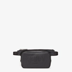 Fendi Roma Leather Belt Bag - Black