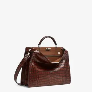 Fendi Peekaboo Iseeu Medium Crocodile Bag
