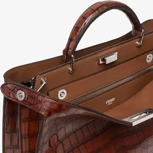 Fendi Peekaboo Iseeu Medium Crocodile Bag