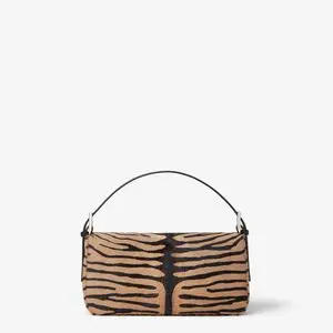 Fendi Baguette® Tiger Print Pony-effect Calfskin Bag - Brown