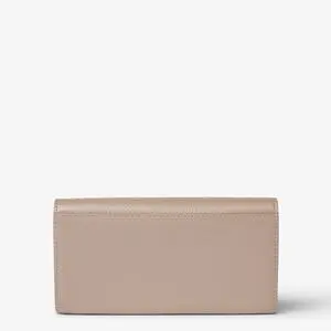 Fendi Ff Continental With Chain - Grey
