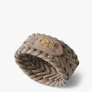 Fendi Roma Napkin Ring In Braided Nappa Leather