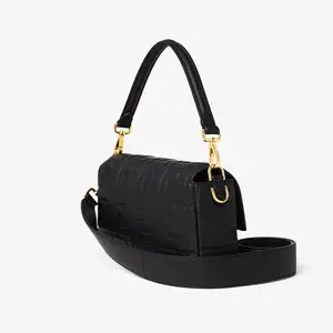 Fendi Baguette Bag In Nappa Leather With Embossed Ff Motif