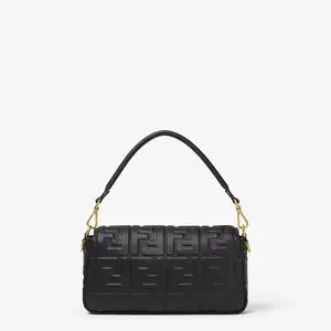 Fendi Baguette Bag In Nappa Leather With Embossed Ff Motif