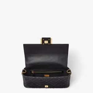 Fendi Baguette Bag In Nappa Leather With Embossed Ff Motif