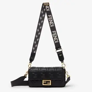 Fendi Baguette Bag In Nappa Leather With Embossed Ff Motif
