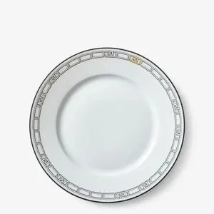 Fendi Set Of Two O'lock Chain Motif Dinner Plates