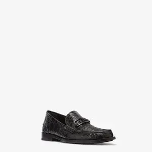 Fendi O'lock Loafers In Caiman Leather