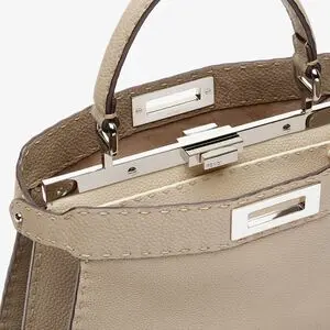 Fendi Peekaboo Iseeu Medium Selleria Bag - Grey