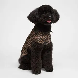 Fendi Ff Motif Nylon Dog Coat - Brown