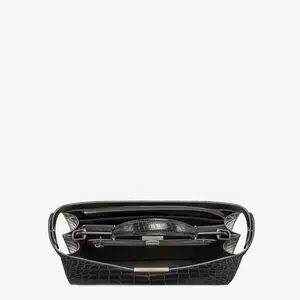 Fendi Peekaboo Iseeu Medium Alligator Bag - Black