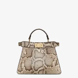 Fendi Peekaboo Iseeu Small Python Bag - Multicolour