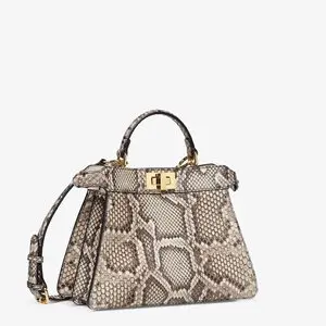 Fendi Peekaboo Iseeu Small Python Bag - Multicolour