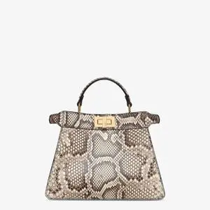 Fendi Peekaboo Iseeu Small Python Bag - Multicolour