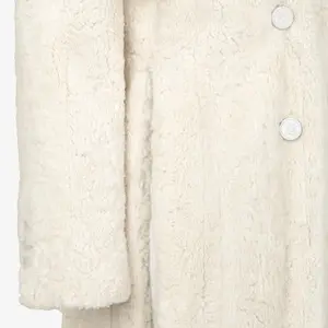 Fendi Washed Mink Fur Double-breasted Coat