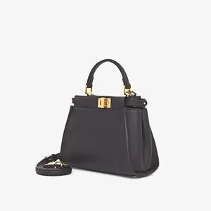 Fendi Peekaboo Mini Leather Bag - Brown