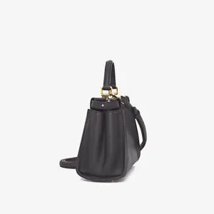 Fendi Peekaboo Mini Leather Bag - Brown