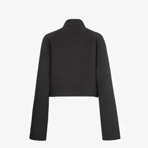 Fendi Cropped Jacket With Sheared Mink Front