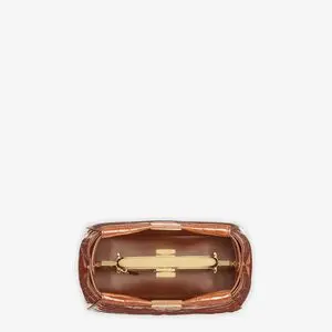 Fendi Peekaboo Mini Crocodile Bag - Brown
