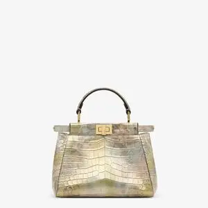Fendi Peekaboo Mini Crocodile Bag - Multicolour