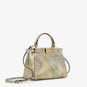 Fendi Peekaboo Mini Crocodile Bag - Multicolour