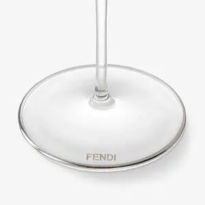 Fendi Roma Set Of Two White Wine Glasses