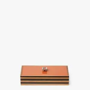 Fendi Rectangular Box With Reversible Lid And Dual-tone Handles