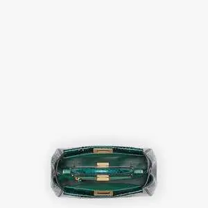 Fendi Peekaboo Mini Python Top Handle Bag