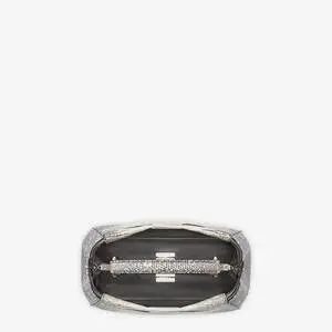 Fendi Peekaboo Mini Lizard Leather Bag - Grey