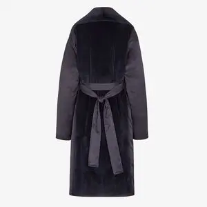 Fendi Padded Cocoon Coat With Shawl Collar And Belt