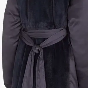 Fendi Padded Cocoon Coat With Shawl Collar And Belt
