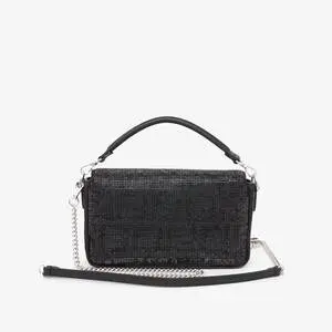 Fendi Baguette Mini Suede Crystal Embellished Bag