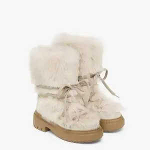 Fendi Sheepskin And Chamois Après-ski Boots