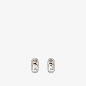 Fendi O'lock Earrings - Silver