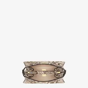 Fendi Peekaboo Iseeu Petite Python Top Handle Bag