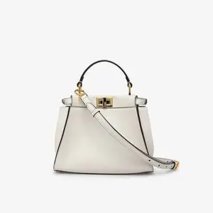 Fendi Peekaboo Mini Bag - White