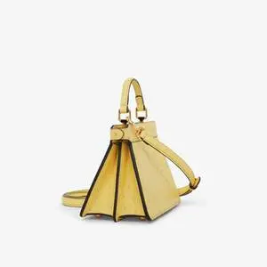 Fendi Peekaboo Iseeu Petite Ostrich Leather Bag - Yellow