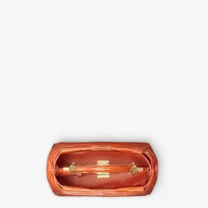 Fendi Peekaboo Mini Crocodile Bag - Orange