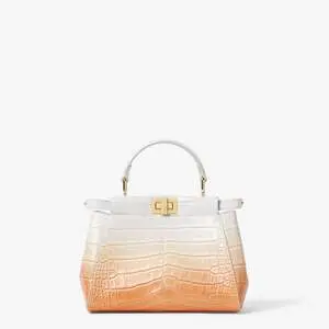 Fendi Fendi Peekaboo Mini Crocodile Bag Multicolour