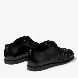 JIMMY CHOO Ember Moccasin M Eel Embossed Leather Moccasins